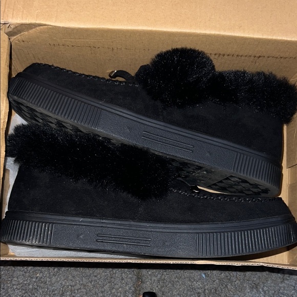 Twin-Set | Shoes | Twinset Black Fur Sandals | Poshmark